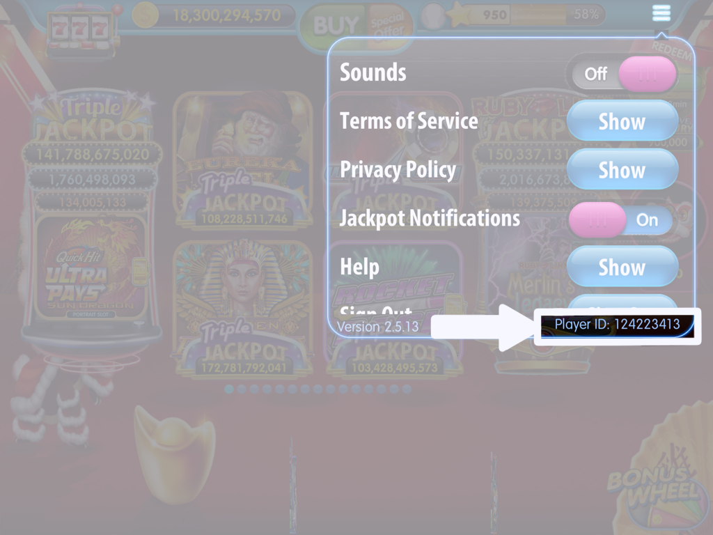 Locating My Player ID – Quick Hit Slots